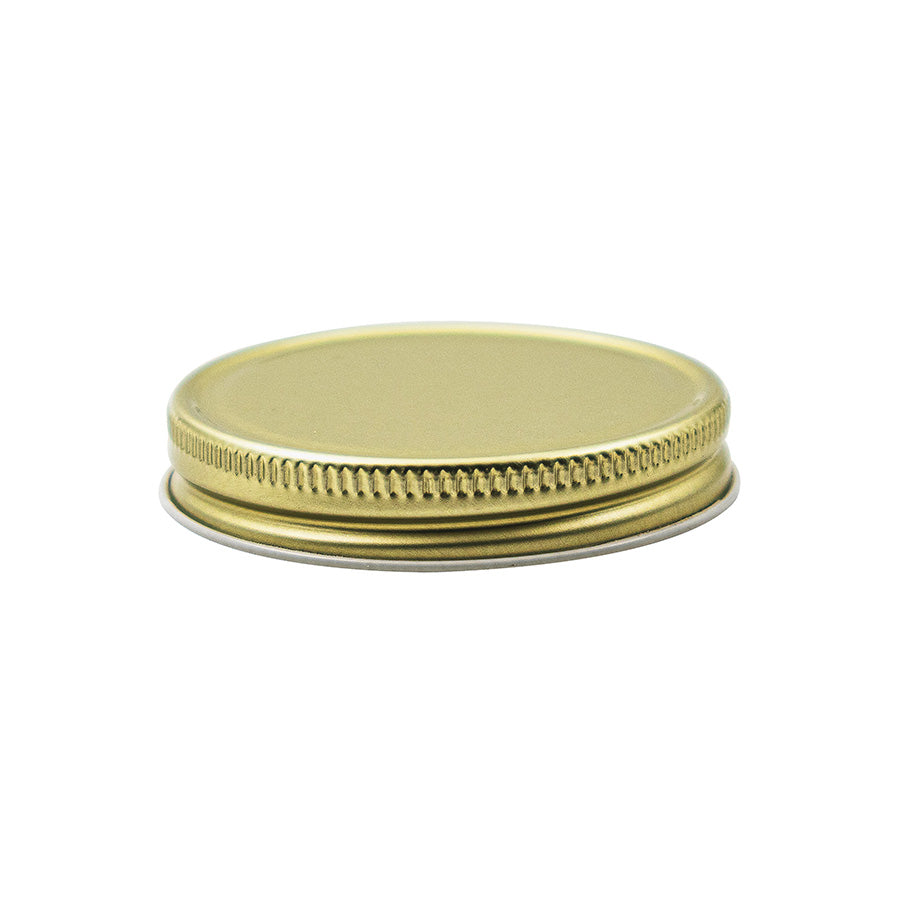 58-400 Gold Metal Continuous Thread Non-Button Plastisol Lined Cap ...