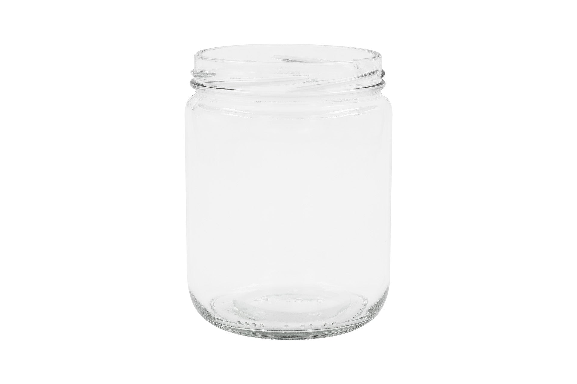 500 ml Clear Glass Round Short Cylinder 82 mm Twist / Lug – Richards ...